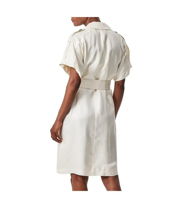 Burberry Short Sleeve Belted Shirt Dress