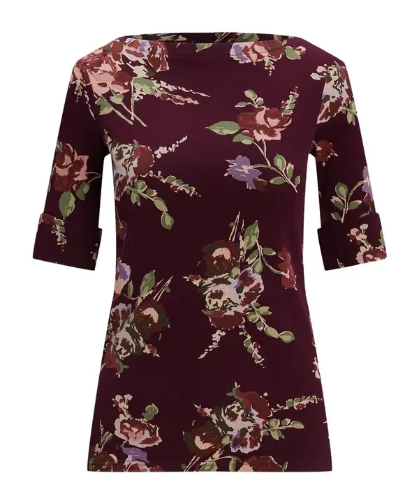 Ralph Lauren Floral Cotton T-shirt - Black