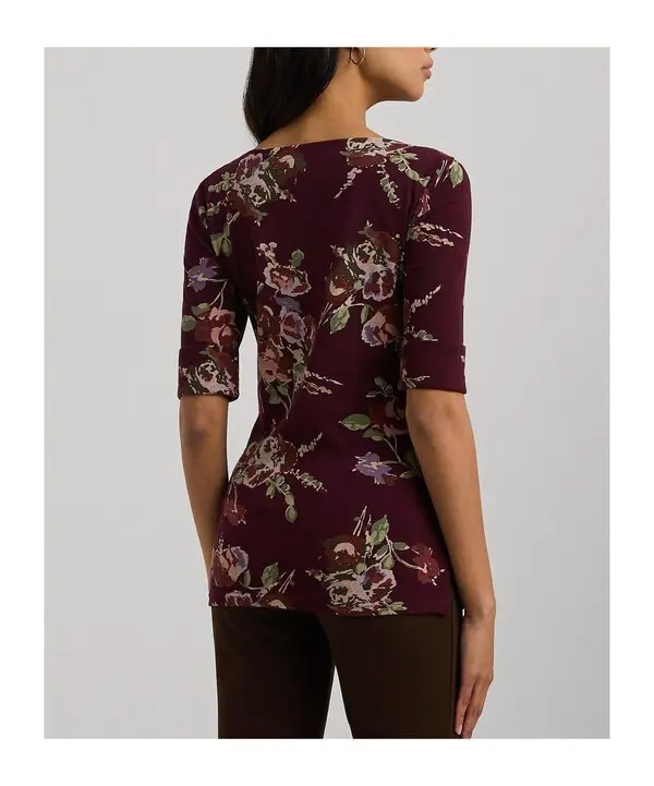 Ralph Lauren Floral Cotton T-shirt - Black