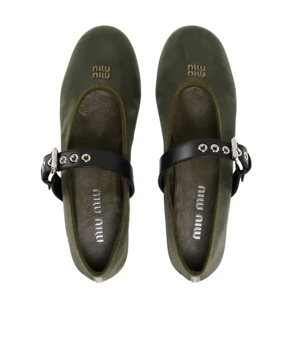 Miu Miu Mesh Fabric Ballerinas