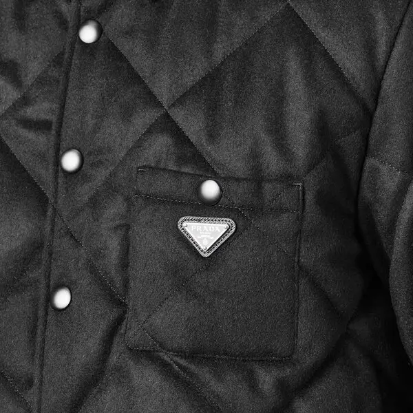 Prada Quilted Collared Shirt Jacket