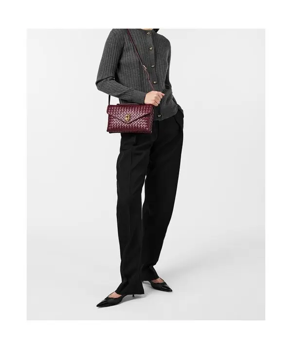 Bottega Veneta Ribbed Wool Cardigan With Golden Buttons