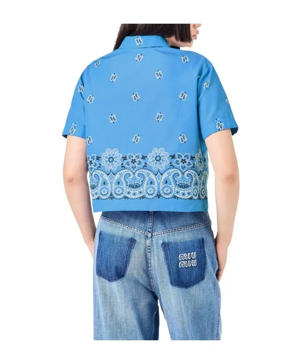 Miu Miu Short Sleeve Printed Shirt