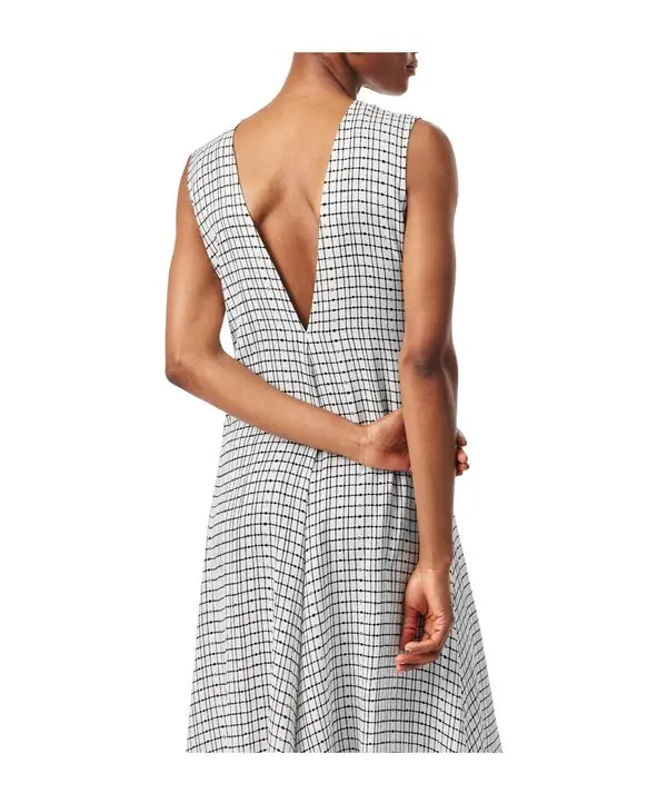 Fendi Sleeveless Checked Midi Dress