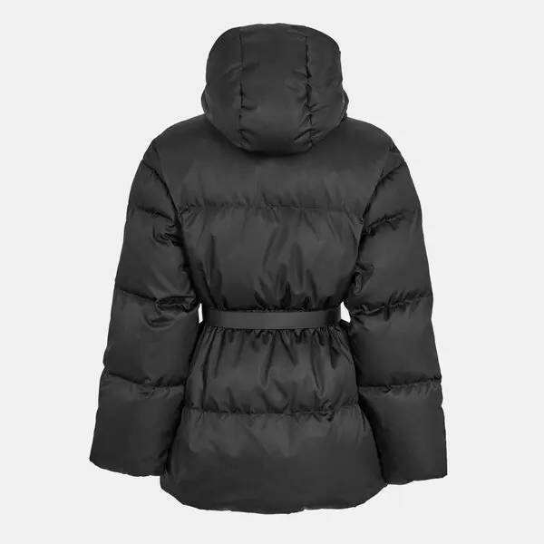 Prada Belted Down Jacket With Hood