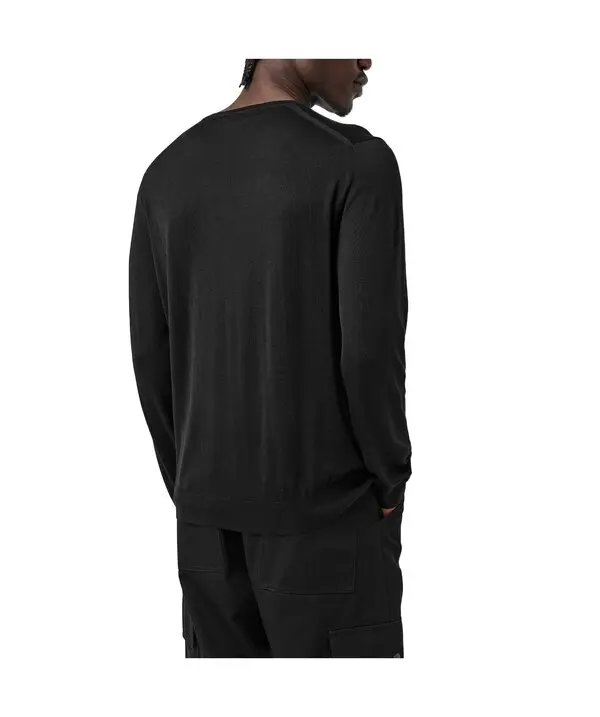 Prada Crew Neck Long Sleeve Knit Sweater - Black