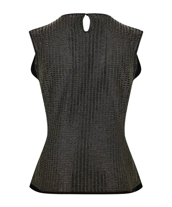 Alexander McQueen Short-sleeve Crew Neck Knit Top