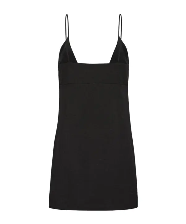 ST. AGNI Lace-up Detail Camisole - Black