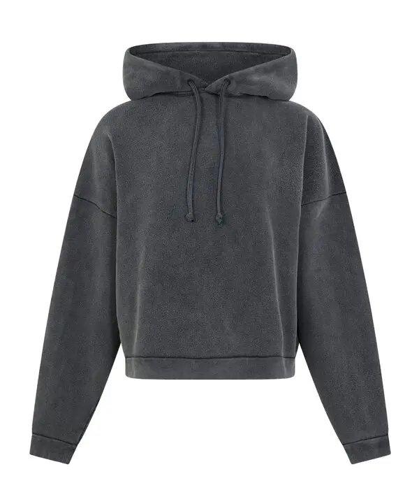 Acne Studios Charcoal Cropped Hoodie