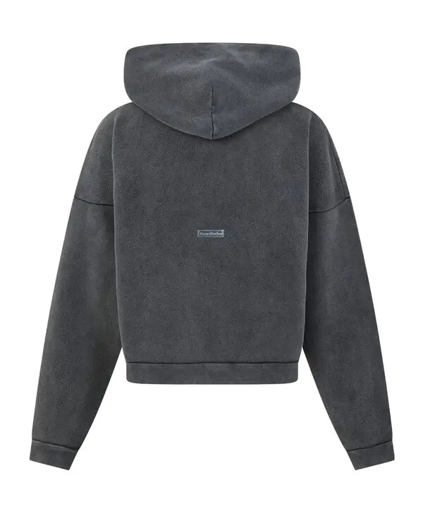 Acne Studios Charcoal Cropped Hoodie