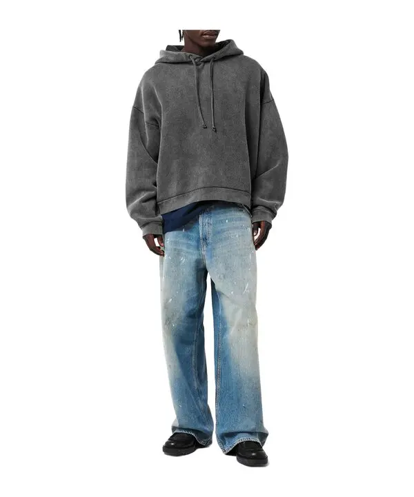 Acne Studios Charcoal Cropped Hoodie