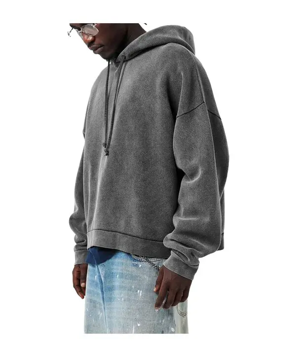Acne Studios Charcoal Cropped Hoodie