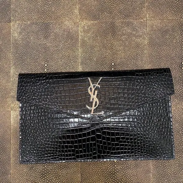 Saint Laurent Updown Logo Plaque Chutch Bag