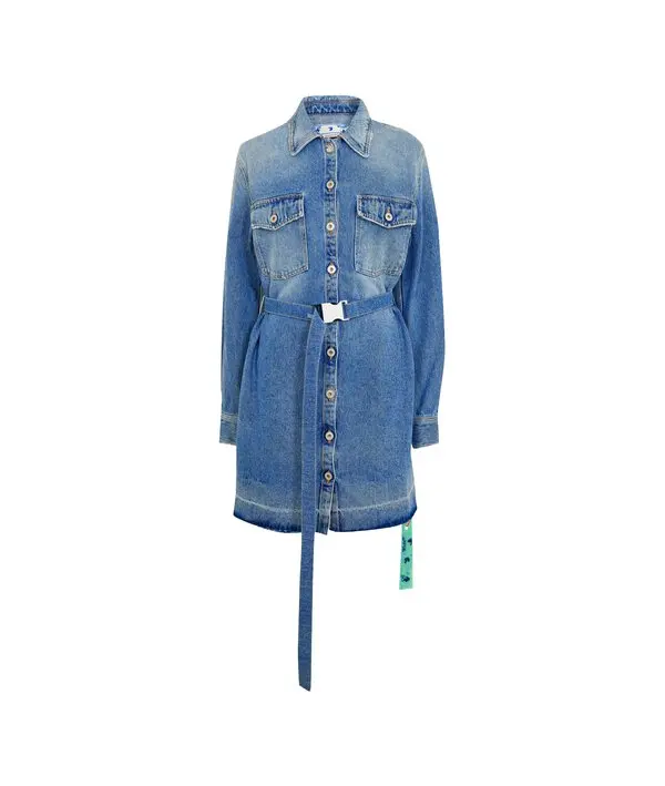 Off-White Logo Denim Dress