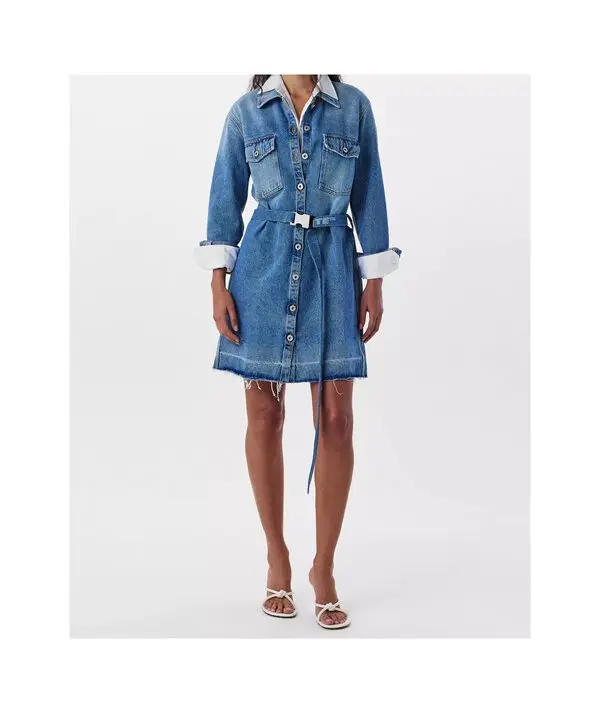 Off-White Logo Denim Dress