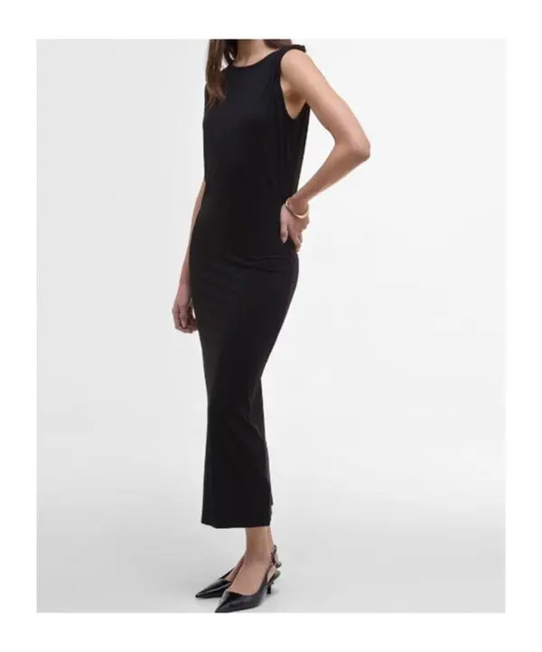 Barbour Sleeveless Round Neck Maxi Dress - Black