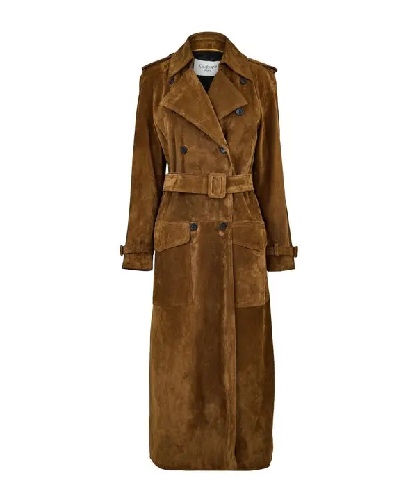 Saint Laurent Suede Coat