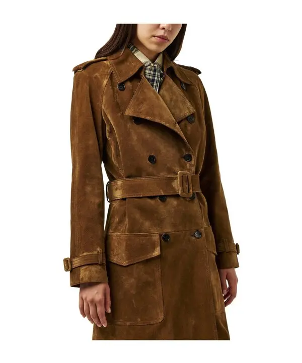 Saint Laurent Suede Coat