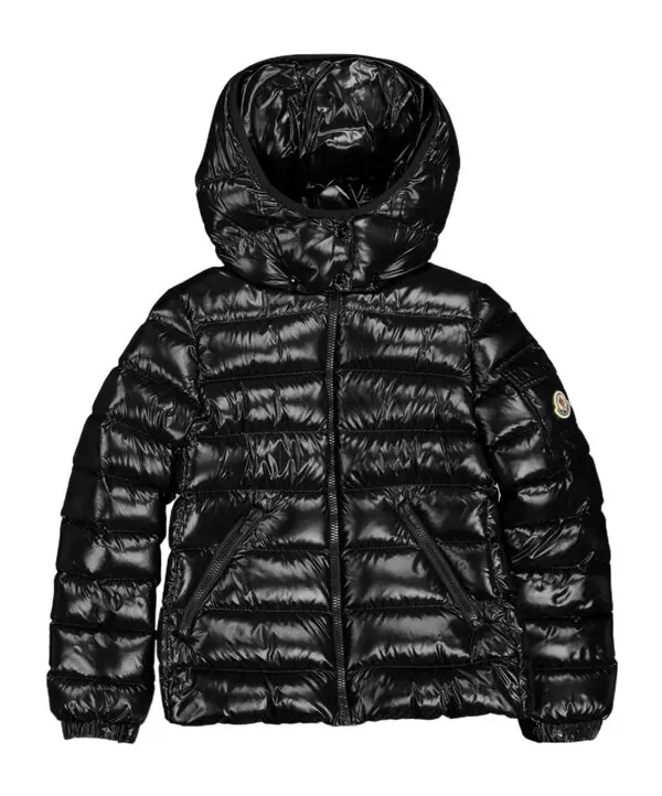 Moncler Logo Patch Hooded Down Jacket