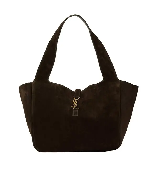 Saint Laurent Suede Tote Bag - Black