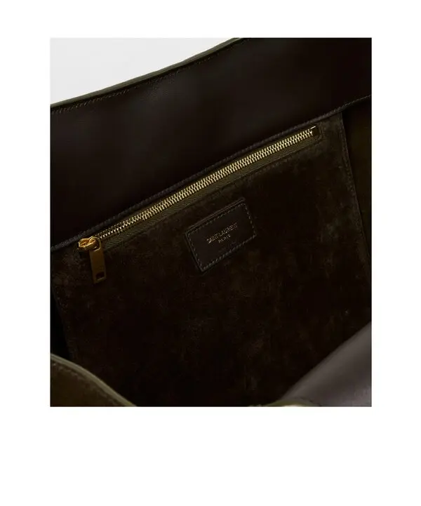 Saint Laurent Suede Tote Bag - Black