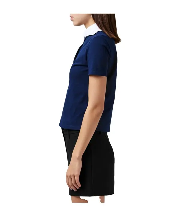 Valentino Garavani Fine Ribbed Short-sleeve Polo Shirt