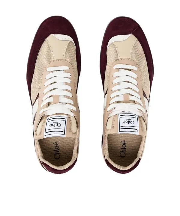 Chloé Lace Up Low Top Sneakers