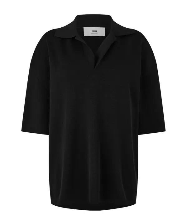 AMI Paris Short-sleeved Polo Shirt