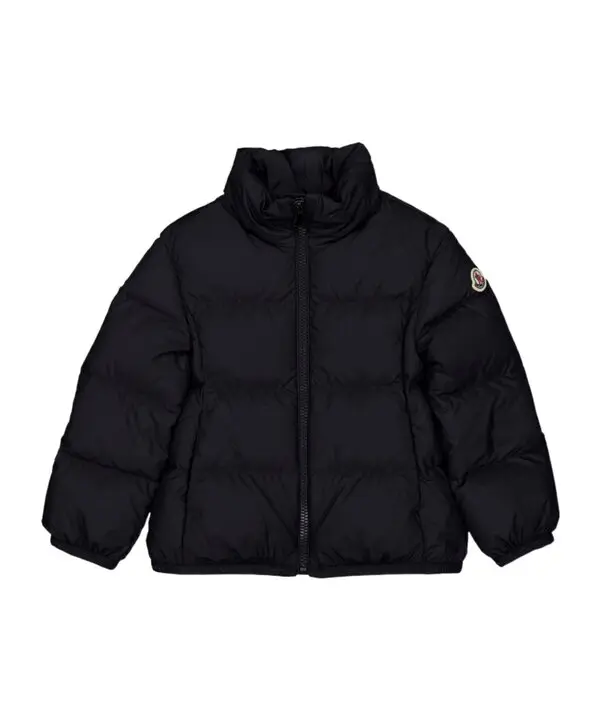 Moncler Logo Patch Down Jacket - Black
