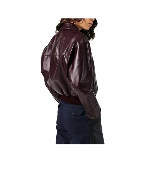 Bottega Veneta Leather Cropped Jacket
