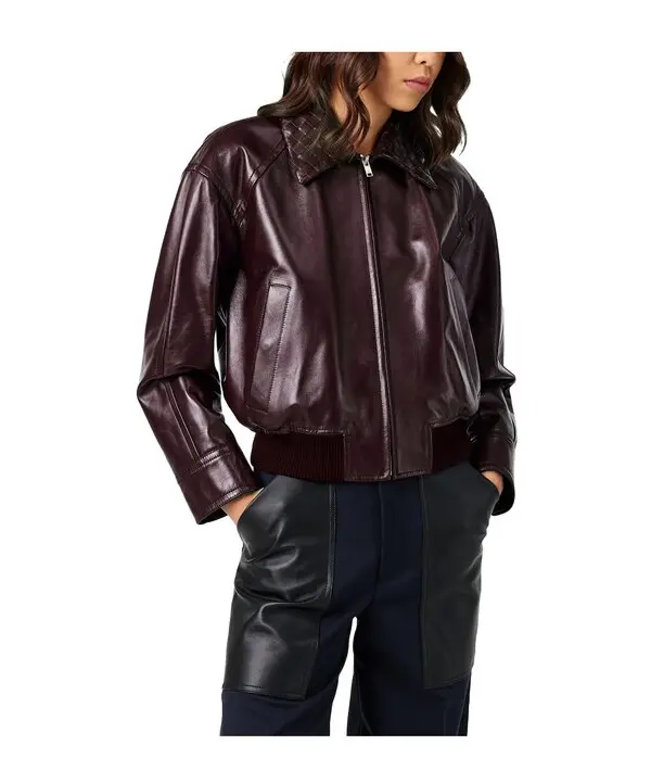Bottega Veneta Leather Cropped Jacket