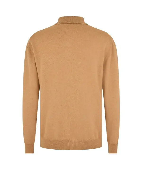 Miu Miu Knitted Polo Sweater With Argyle Pattern