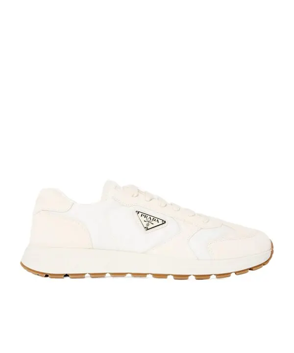 Prada Suede And Nylon Low-top Sneakers