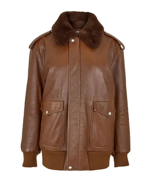 Prada Casual And Versatile Leather Jacket