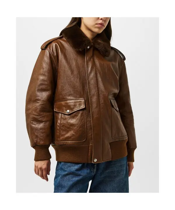 Prada Casual And Versatile Leather Jacket