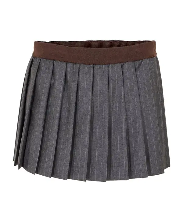 Miu Miu Simple And Versatile Ruched Skirt