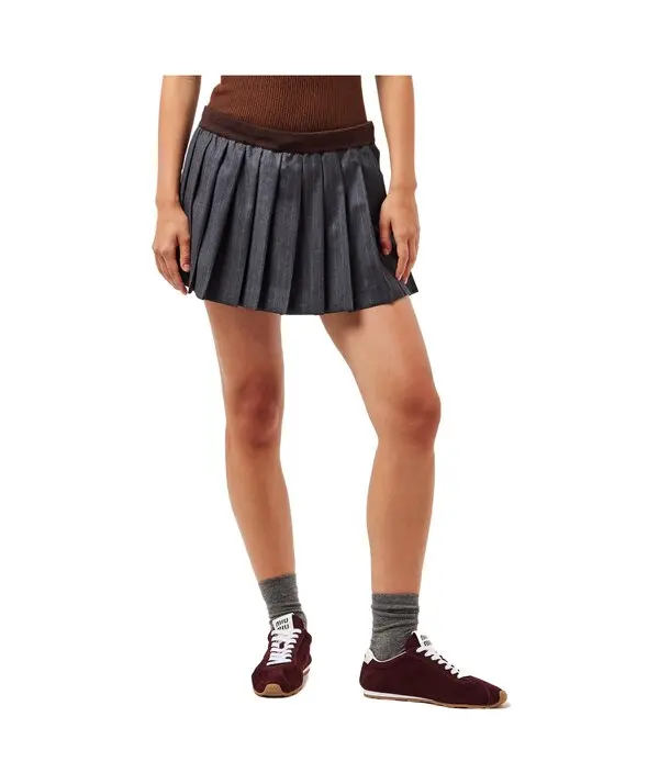 Miu Miu Simple And Versatile Ruched Skirt