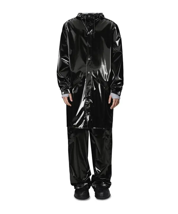 Rains Hooded Long Raincoat