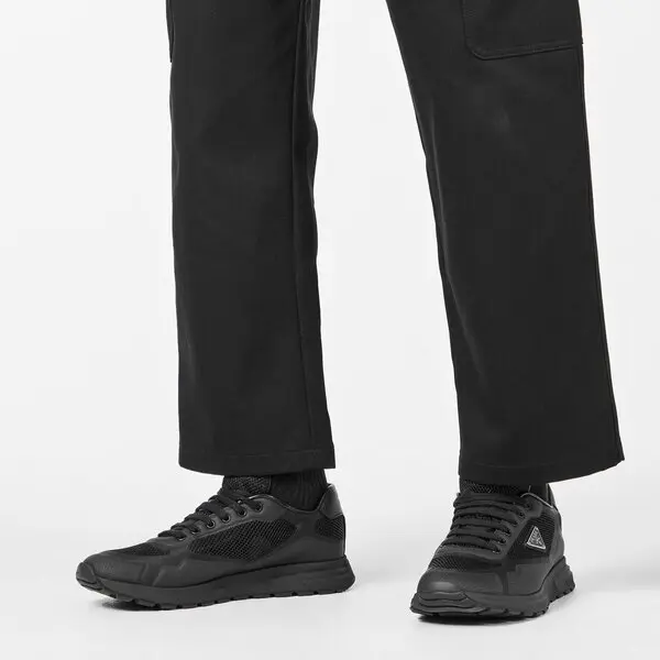 Prada Prax 2.0 Lace Up Sneakers - Black