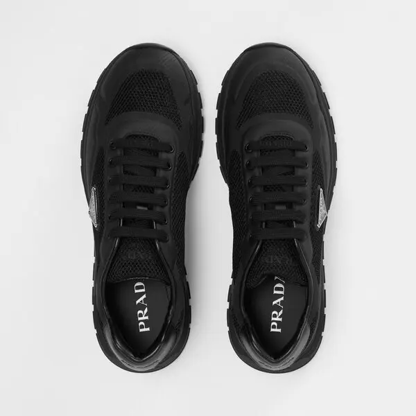 Prada Prax 2.0 Lace Up Sneakers - Black