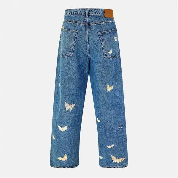 Our Legacy Straight-leg Printed Jeans