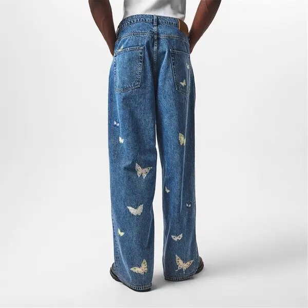 Our Legacy Straight-leg Printed Jeans