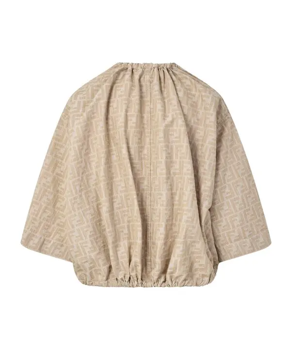 Fendi Ff Jacquard Cape Top