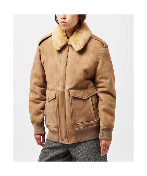 Prada Casual Warm Leather Jacket