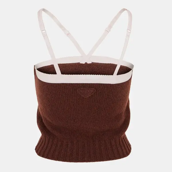 Prada Cropped Knit Camisole