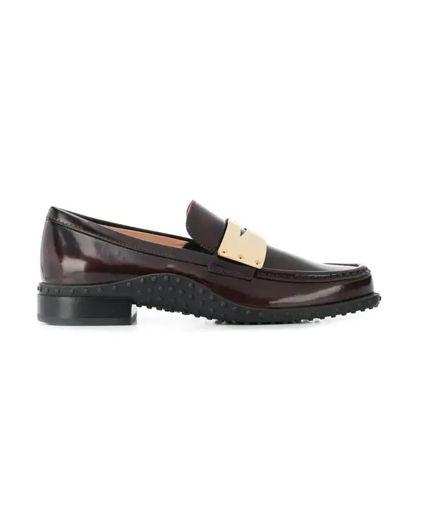 TOD'S Leather Loafers - Black