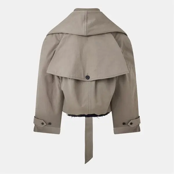 Balenciaga Hooded Trench Coat