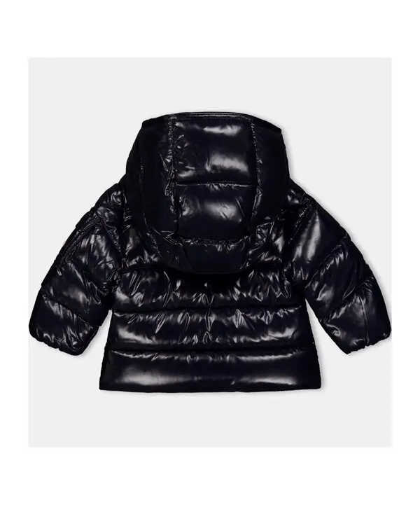 Moncler Logo Patch Hooded Down Jacket