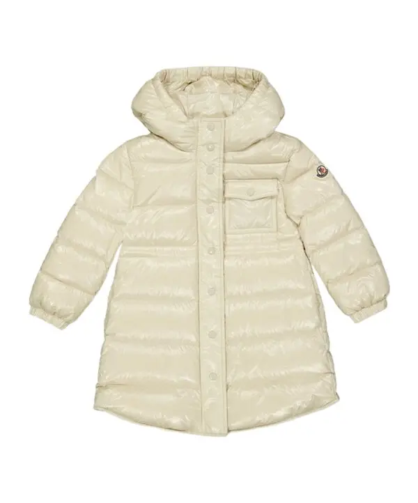 Moncler Logo Long Down Jacket