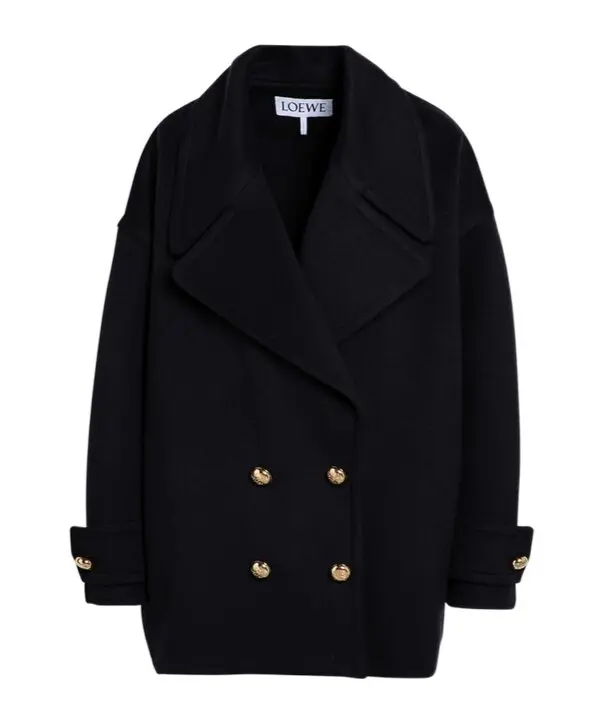 Loewe Double-breasted Peacoat With Straps